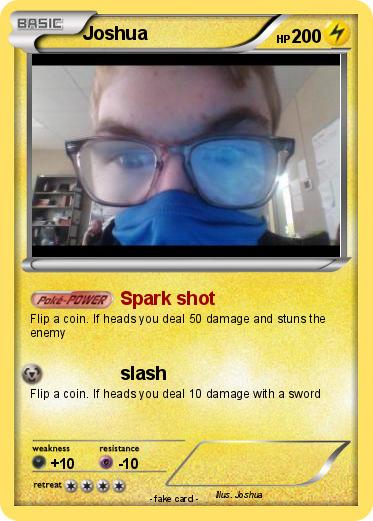 Pokémon Joshua 560 560 - Spark shot - My Pokemon Card