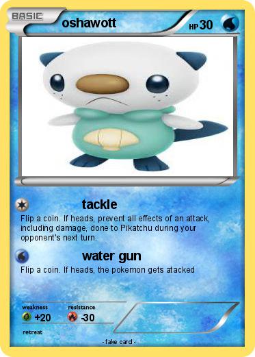 Pokémon oshawott 1037 1037 - tackle - My Pokemon Card