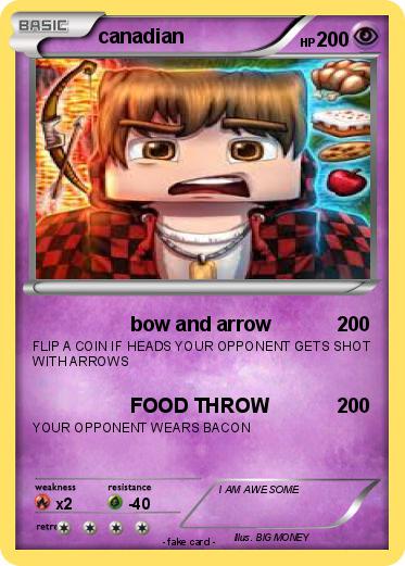 Pokémon canadian 17 17 - bow and arrow - My Pokemon Card