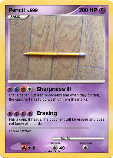 Pokémon Pencil 106 106 - Sharpness III - My Pokemon Card