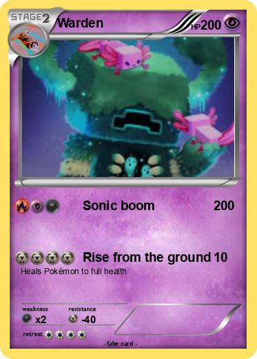 Pokémon Warden 94 94 - Sonic boom - My Pokemon Card