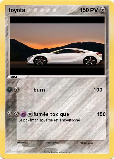 Pokémon toyota 11 11 - burn 100 - Ma carte Pokémon