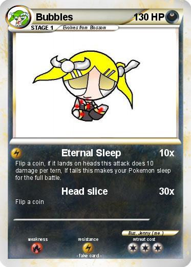 Pokémon Bubbles 96 96 - Eternal Sleep - My Pokemon Card