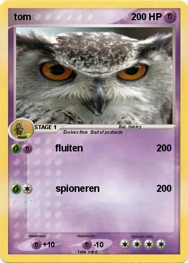 Pokémon tom 1610 1610 - fluiten - My Pokemon Card