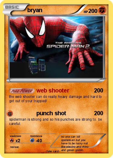 Pokémon bryan 221 221 - web shooter - My Pokemon Card