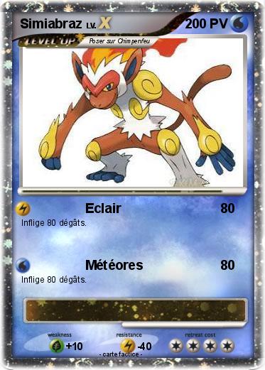 Pokémon Simiabraz 540 540 - Eclair - Ma carte Pokémon