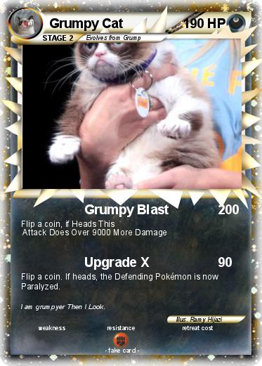 Pokémon Grumpy Cat 679 679 - Grumpy Blast - My Pokemon Card