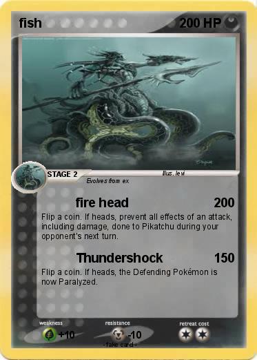 Pokémon fish 323 323 - fire head - My Pokemon Card