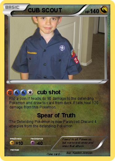 Pokémon CUB SCOUT 4 4 - cub shot - My Pokemon Card