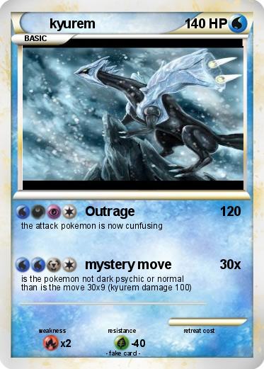 Pokémon kyurem 2670 2670 - Outrage - My Pokemon Card