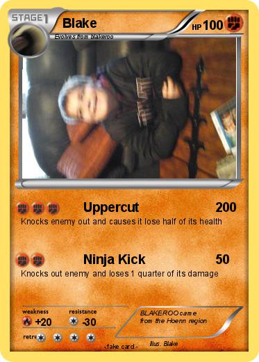 Pokémon Blake 221 221 - Uppercut - My Pokemon Card