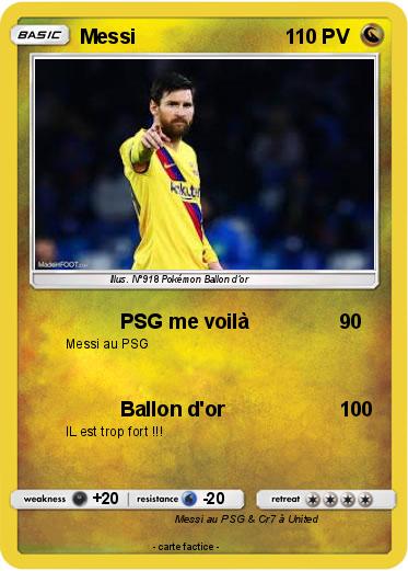 Pokémon Messi 1946 1946 - PSG me voilà - Ma carte Pokémon