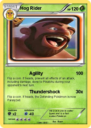 Pokémon Hog Rider 92 92 - Agility - My Pokemon Card
