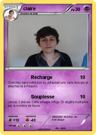 Pokémon claire 170 170 - Recharge - Ma carte Pokémon