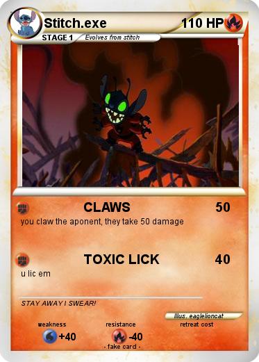 Pokémon Stitch exe - CLAWS - My Pokemon Card