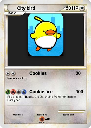 Pokémon City bird 1 1 - Cookies - My Pokemon Card