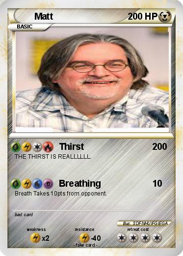 Pokémon Matt 787 787 - Thirst - My Pokemon Card