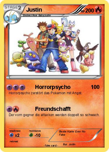 Pokémon Justin 6132 6132 - Horrorpsycho - My Pokemon Card