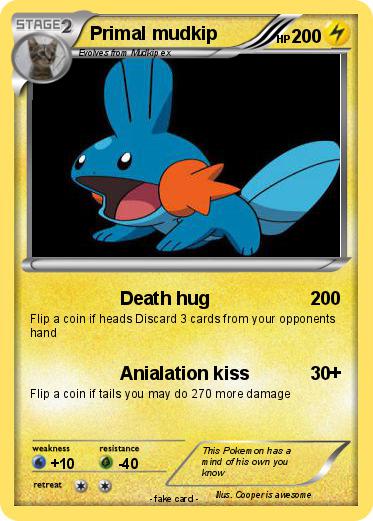 Pokémon Primal mudkip 2 2 - Death hug - My Pokemon Card