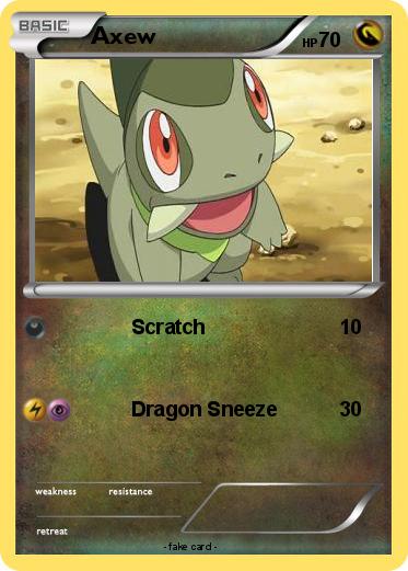 Pokémon Axew 320 320 - Scratch - My Pokemon Card