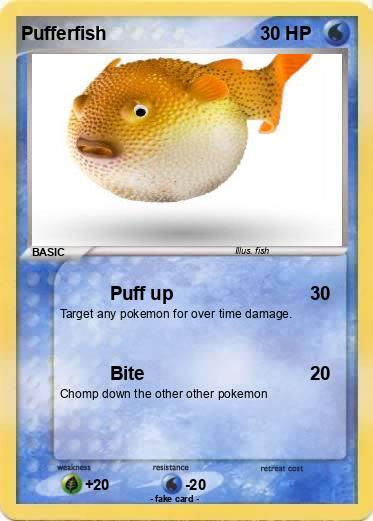 Pokémon Pufferfish 33 33 - Puff up - My Pokemon Card