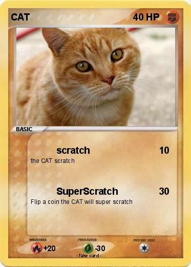 Pokémon CAT 4076 4076 - scratch - My Pokemon Card