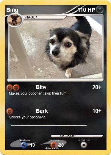 Pokémon Bing 97 97 - Bite - My Pokemon Card