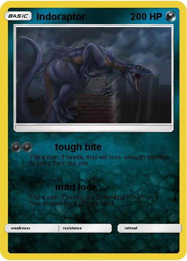 Pokémon Indoraptor 53 53 - tough bite - My Pokemon Card