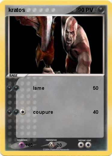 Pokémon kratos 92 92 - lame - Ma carte Pokémon