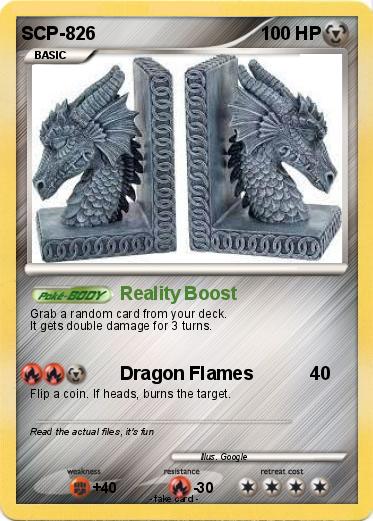 Pokémon SCP 826 826 - Reality Boost - My Pokemon Card