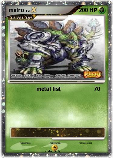 Pokémon metro 39 39 - metal fist - My Pokemon Card
