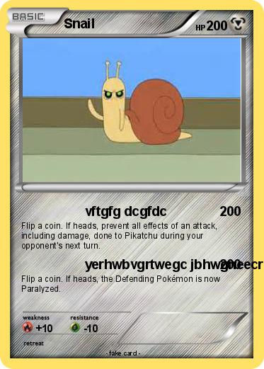 Pokémon Snail 52 52 - vftgfg dcgfdc - My Pokemon Card