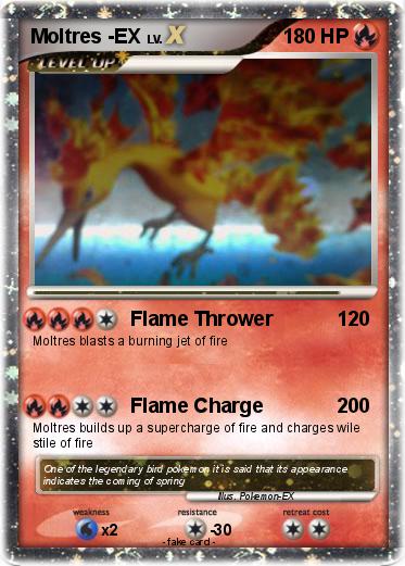 Pokémon Moltres EX 34 34 - Flame Thrower - My Pokemon Card