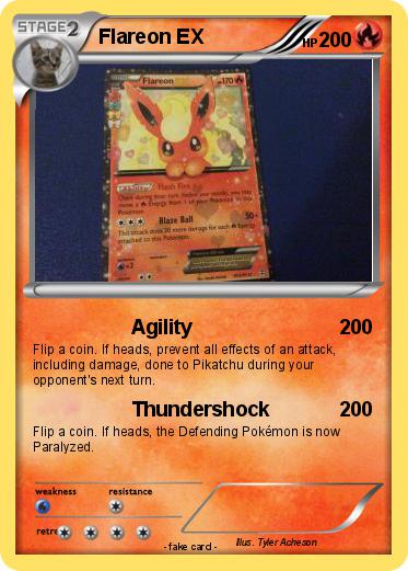 Pokémon Flareon EX 34 34 - Agility - My Pokemon Card