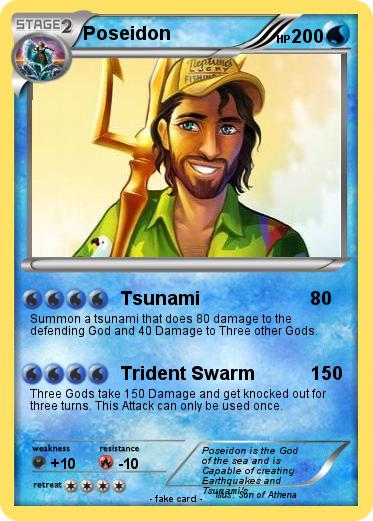 Pokémon Poseidon 888 888 - Tsunami - My Pokemon Card