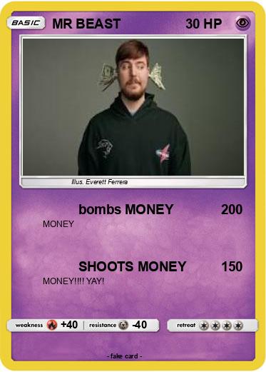 Pokémon MR BEAST 425 425 - bombs MONEY - My Pokemon Card
