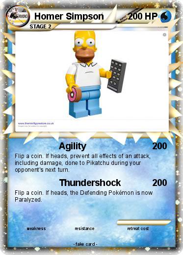 Pokémon Homer Simpson 1149 1149 - Agility - My Pokemon Card