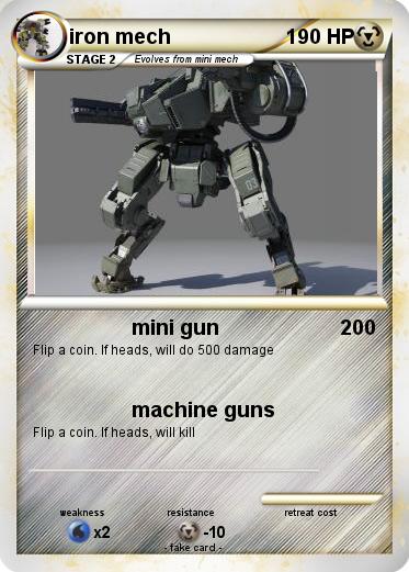 Pokémon iron mech - mini gun - My Pokemon Card