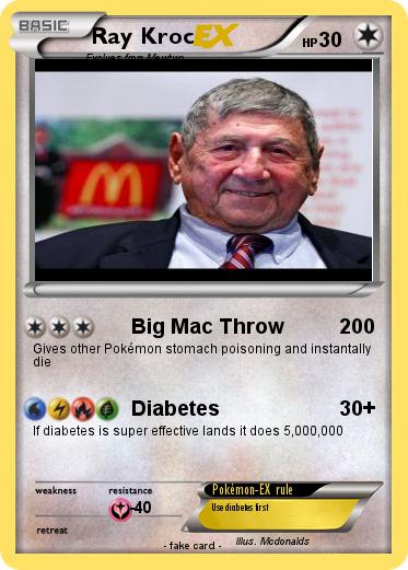 Pokémon Ray Kroc 3 3 - Big Mac Throw - My Pokemon Card
