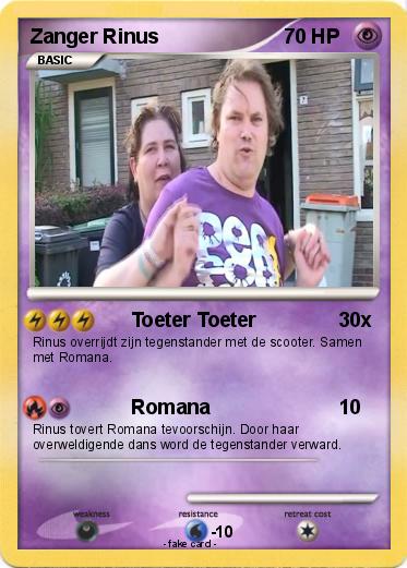 Pokémon Zanger Rinus 3 3 - Toeter Toeter - My Pokemon Card