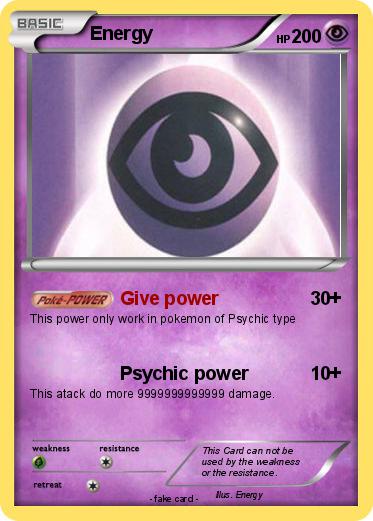 Pokémon Energy 324 324 - Give power - My Pokemon Card