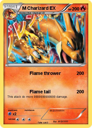 Pokémon M Charizard EX 683 683 - Flame thrower - My Pokemon Card