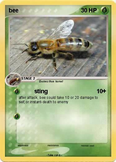 Pokémon bee 177 177 - sting - My Pokemon Card