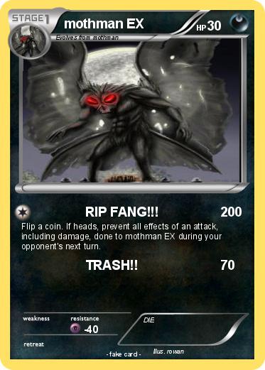 Pokémon mothman EX - RIP FANG!!! - My Pokemon Card