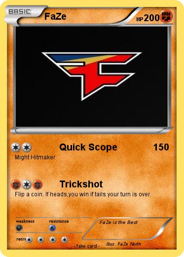 Pokémon FaZe 292 292 - Quick Scope - My Pokemon Card