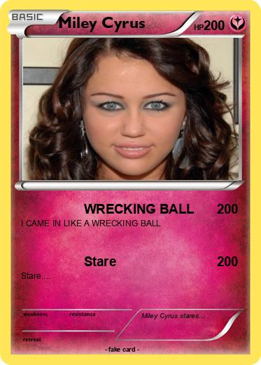 Pokémon Miley Cyrus 451 451 - WRECKING BALL - My Pokemon Card