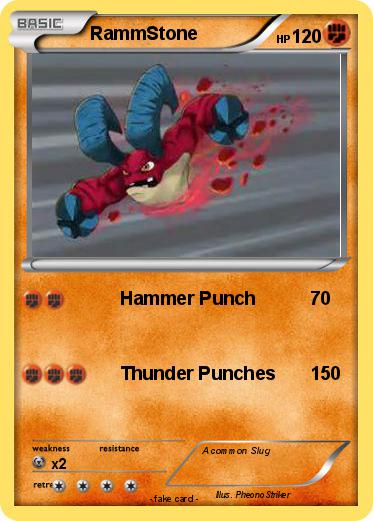 Pokémon RammStone 6 6 - Hammer Punch - My Pokemon Card