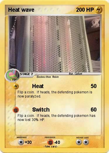 Pokémon Heat wave 6 6 - Heat - My Pokemon Card