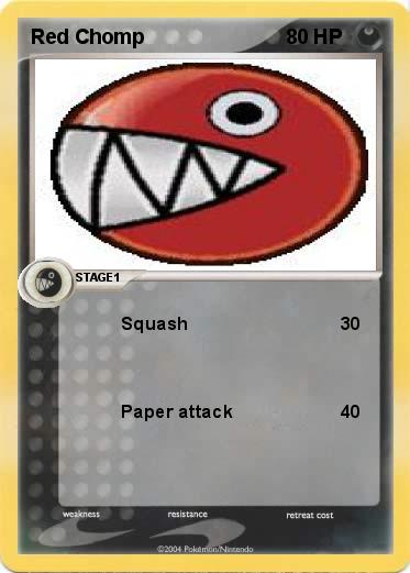 Pokémon Red Chomp - Squash - My Pokemon Card