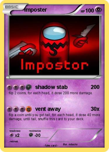 Pokémon imposter 168 168 - shadow stab - My Pokemon Card